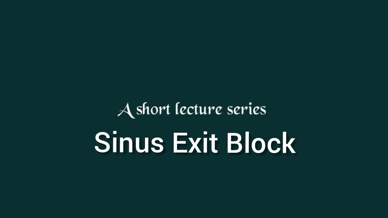 Sinus Exit Block ECG / ECG interpretation made easy/ Dysrhythmias - YouTube