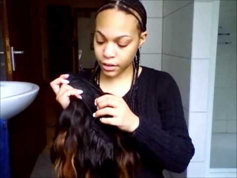 Braid Pattern & 1st Look U-Part & Closure - YouTube