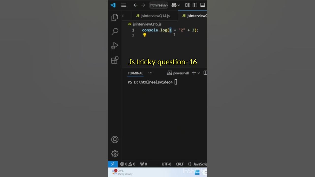 Js tricky question-16 #interviewcodingquestionsandanswers #csscoding - YouTube