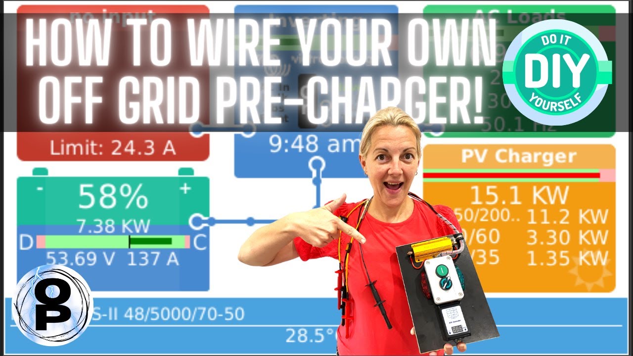 Wiring PRE-CHARGER For Off Grid Solar POWER System 15KVA Parallel Victron Multiplus II #offgrid ...