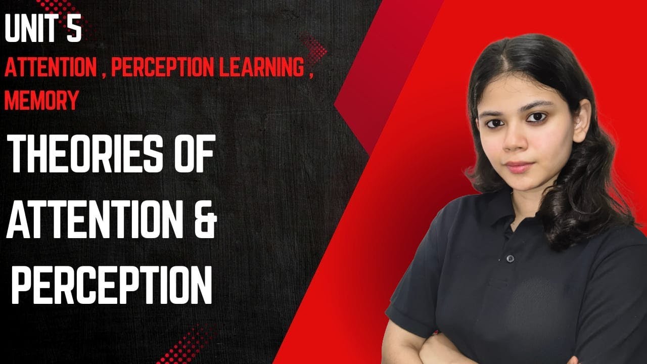 Theories of Attention and Perception | Attention perception learning ...