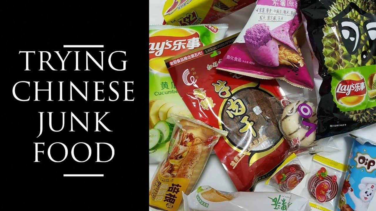 Trying Chinese Junk Food! | Chinese Snack Taste Test - YouTube