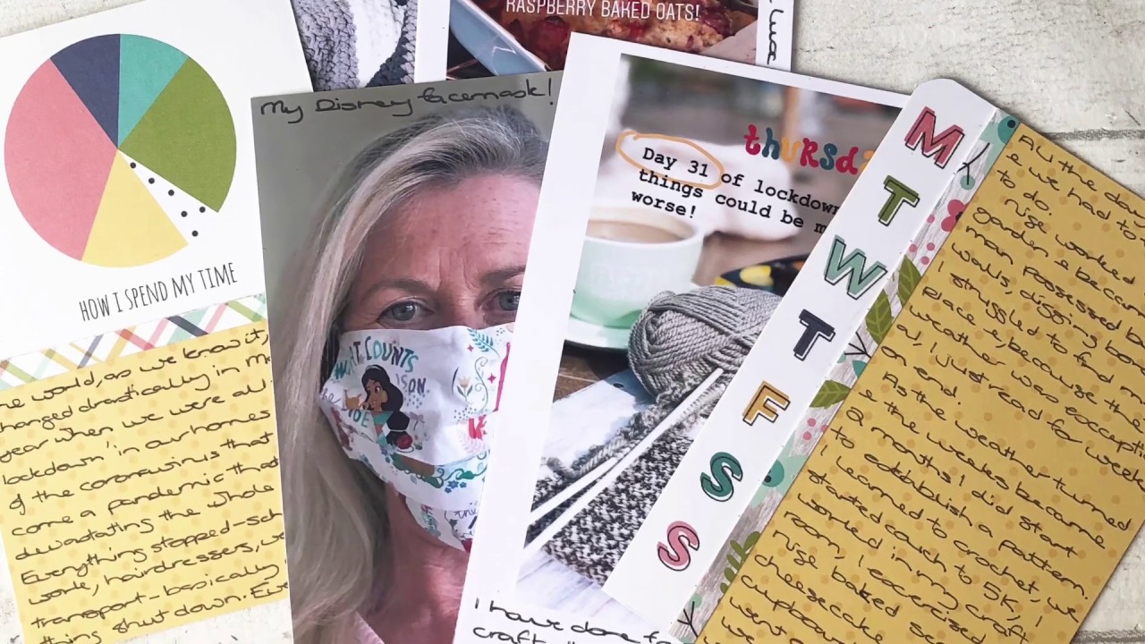 Lockdown Scrapbook Layout - YouTube