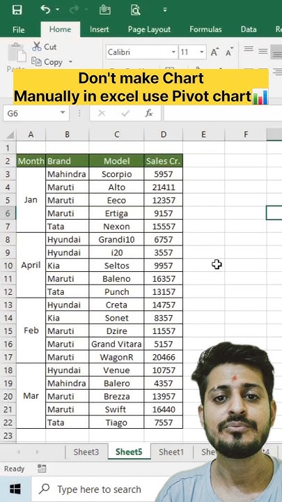 Pivot chart 📊 #excel #exceltips #shorts #ytshorts #new - YouTube
