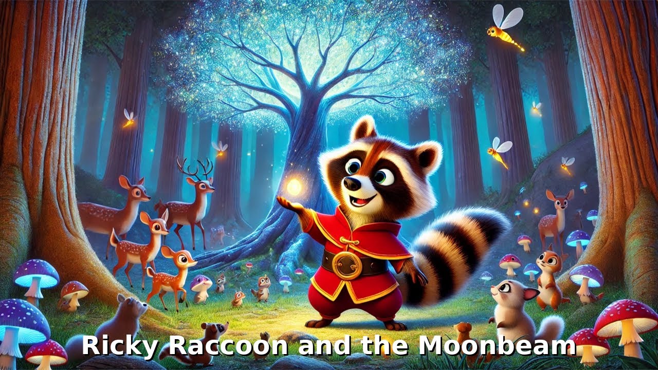 Kids Read Aloud Story | Ricky Raccoon and the Moonbeam | Perfect for ...