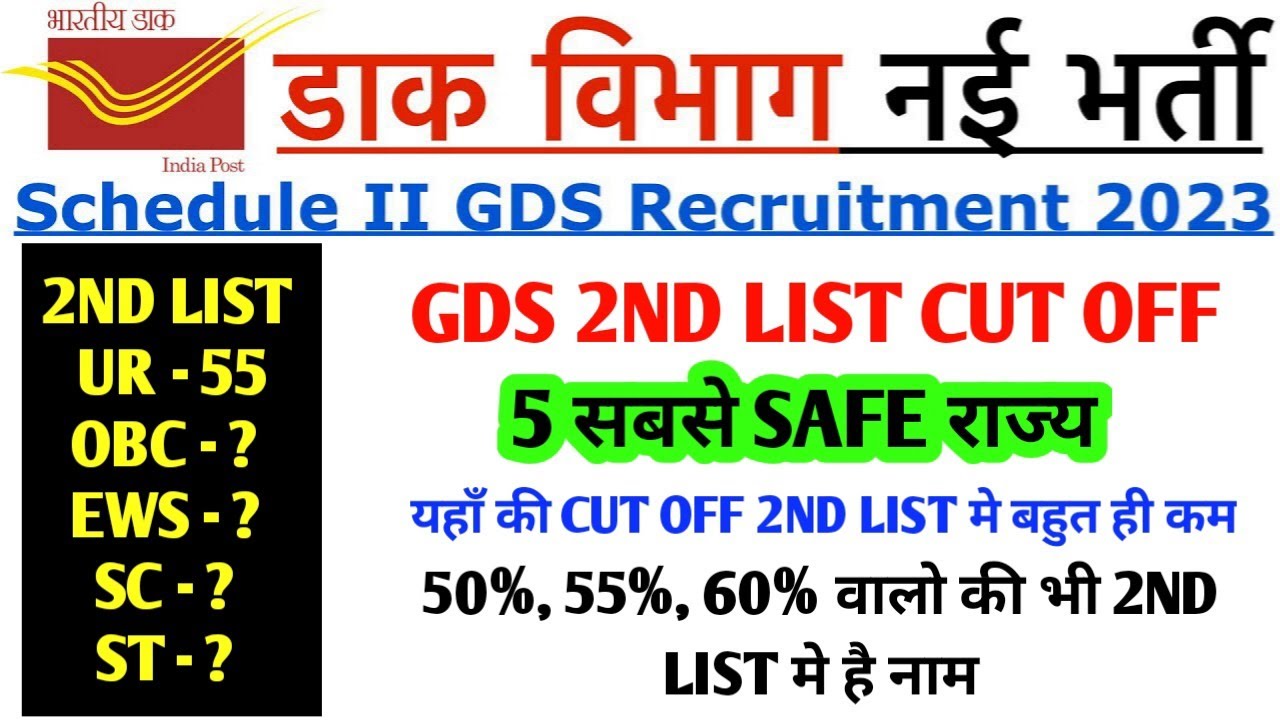 INDIAN POST GDS 2ND LIST CUT OFF I INDIAN POST CUT OFF I INDIAN POST ...