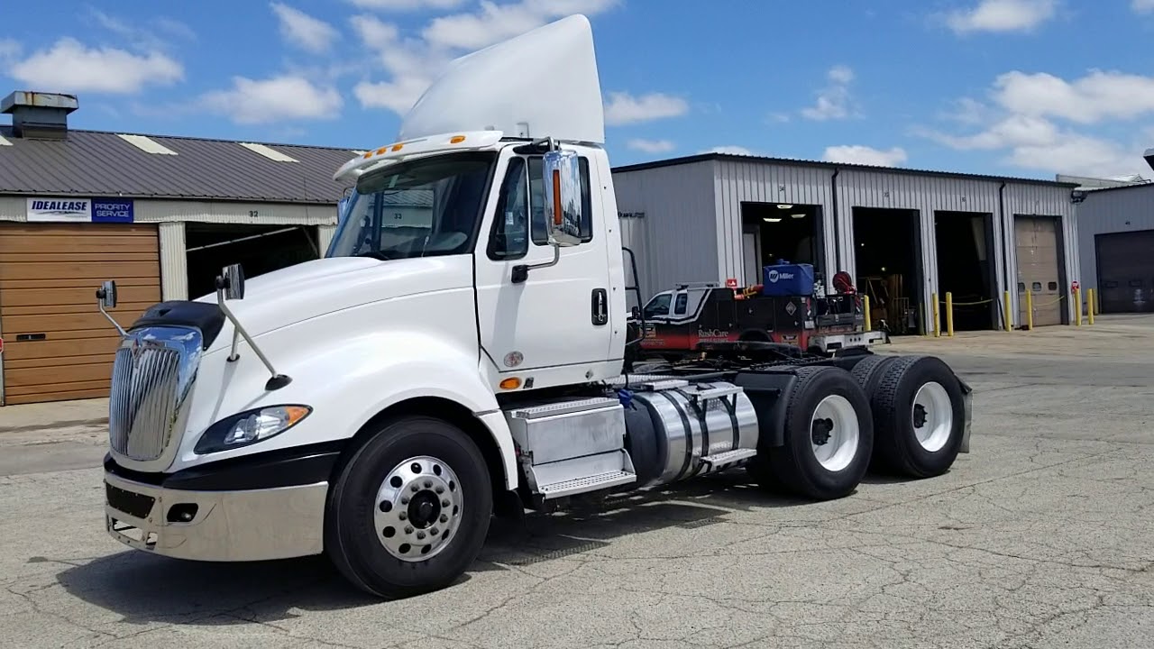2017 International ProStar Day Cab Automatic 214k Miles - YouTube
