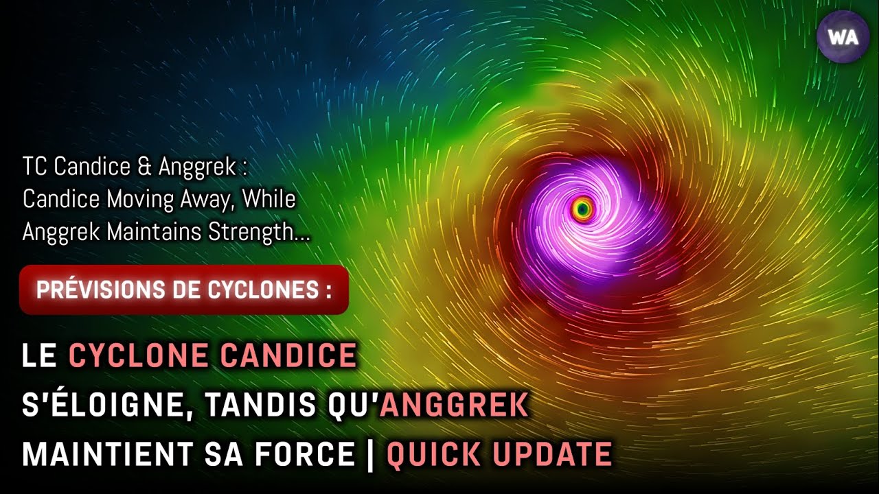 TC Candice & Anggrek : Le Cyclone Candice S'éloigne, Tandis Qu'Anggrek ...