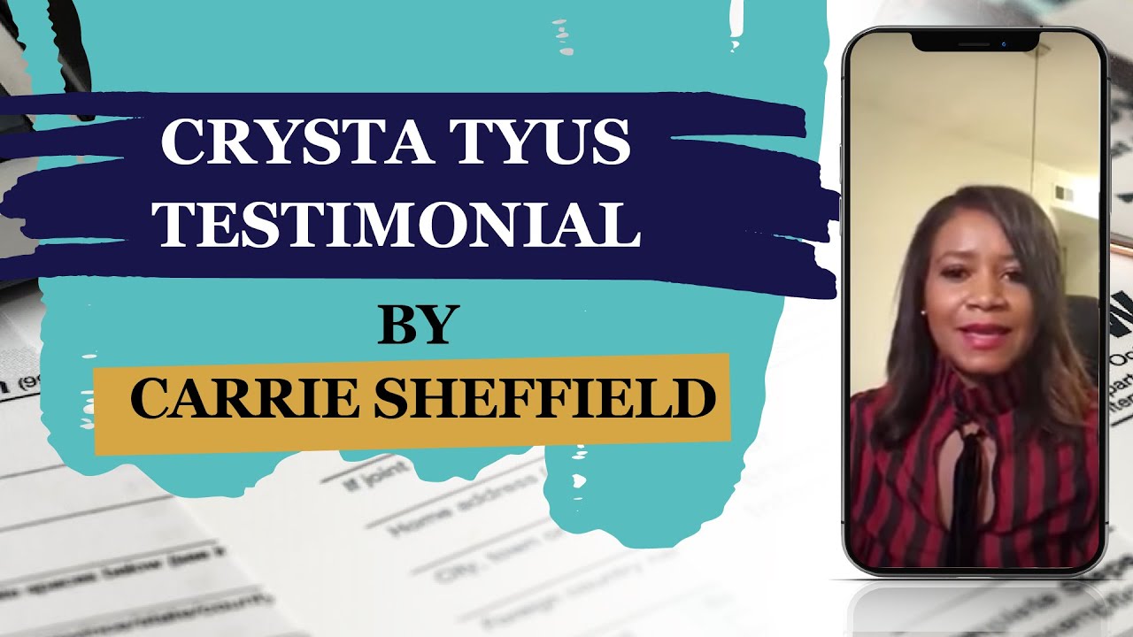 Crysta Tyus Testimonial by Carrie Sheffield - YouTube