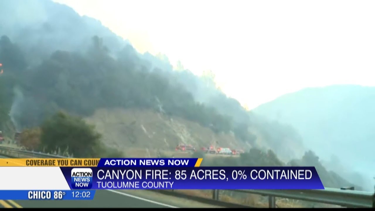 Canyon Fire: 85 acres, 0% contained - YouTube