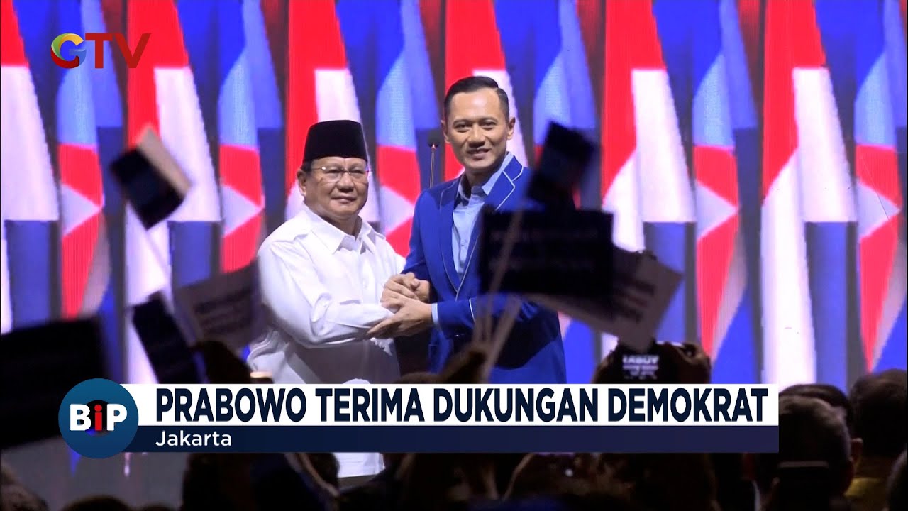 Partai Demokrat Resmi Deklarasikan Dukungan untuk Prabowo Subianto - BIP 22/09 - YouTube