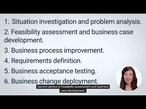 The Business Analysis Service Framework - YouTube