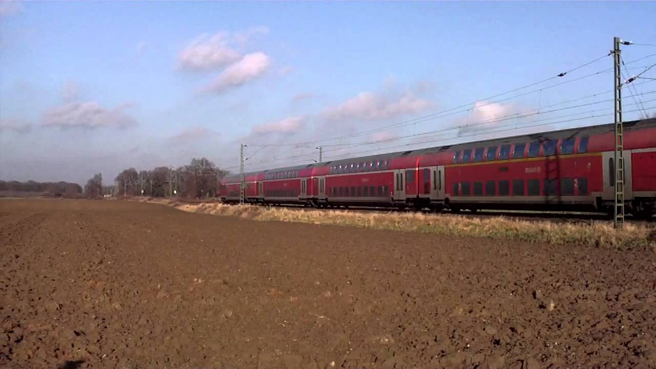 DB Passenger Train with Doubledecker railcars (Bi-Level Train) - YouTube