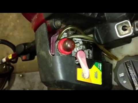 Adjusting weed eater carb without special tool - YouTube