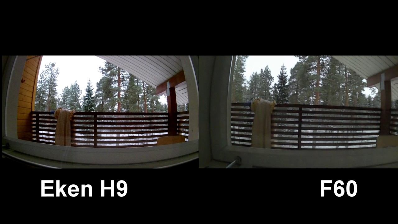 F60 vs Eken H9: Quick time lapse comparison - YouTube