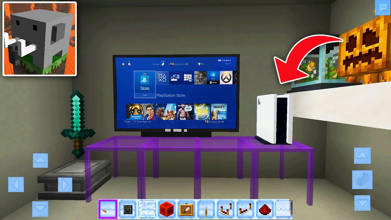 How to Make WORKING PLAYSTATION 5 in CRAFTSMAN : Building Craft - YouTube