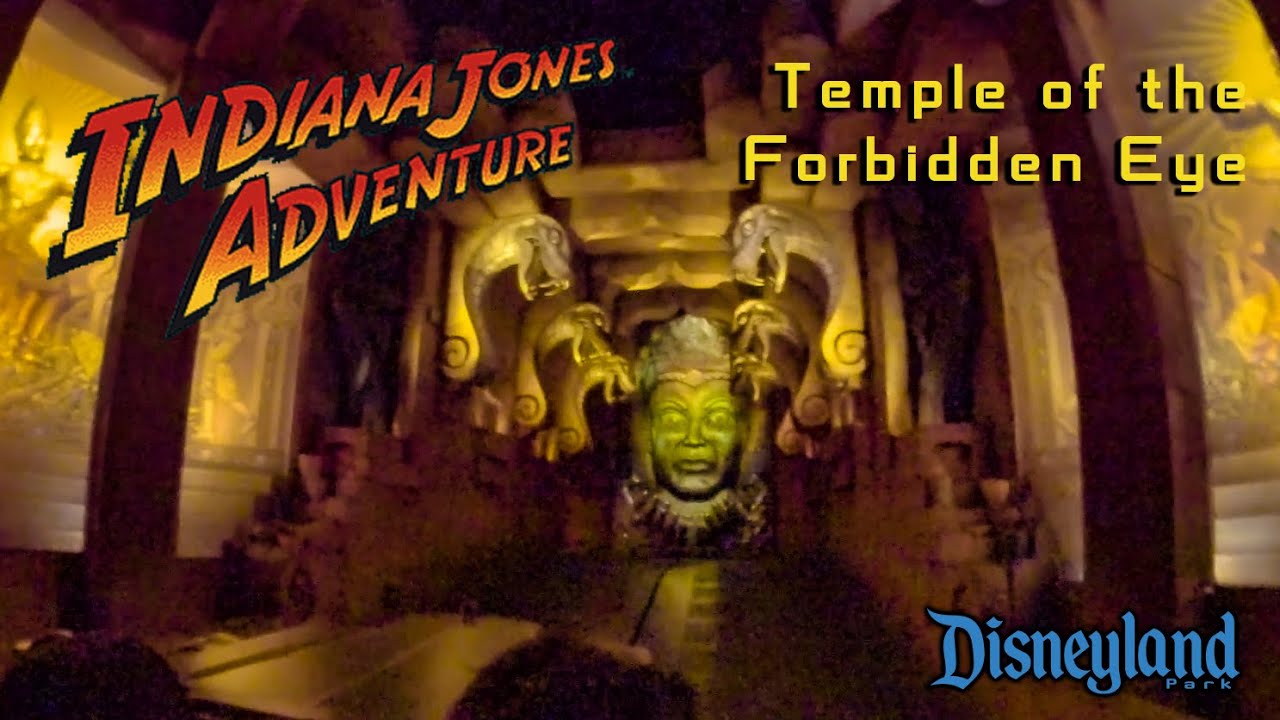 Indiana Jones Adventure Temple of the Forbidden Eye On Ride Low Light ...