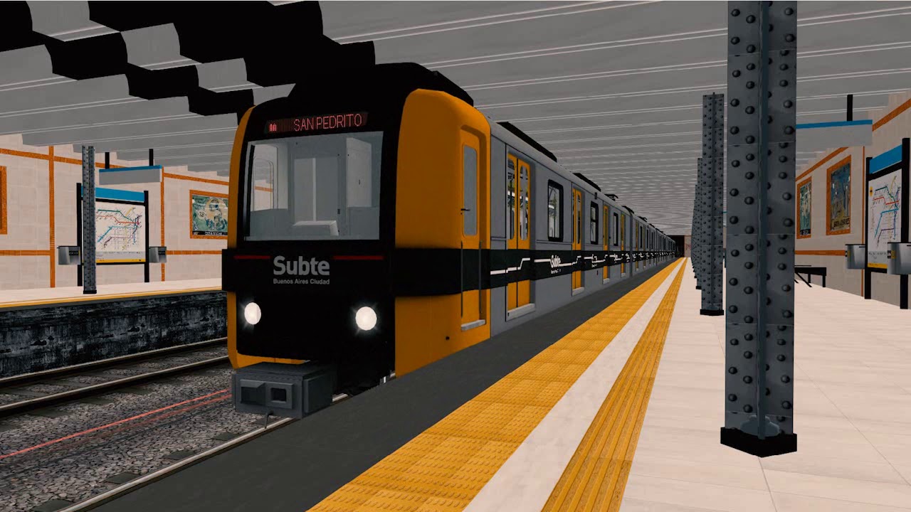 subte de buenos aires- open rails - YouTube