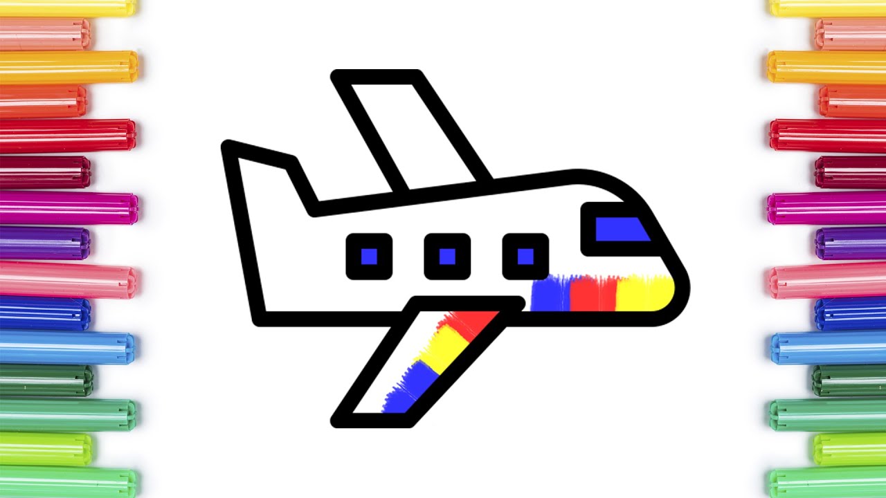 Airplane Drawing — How to Draw an Airplane - YouTube