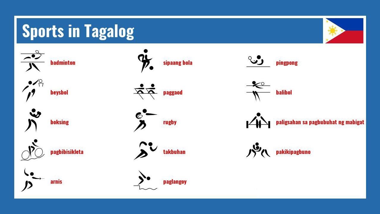Sports in Tagalog - YouTube