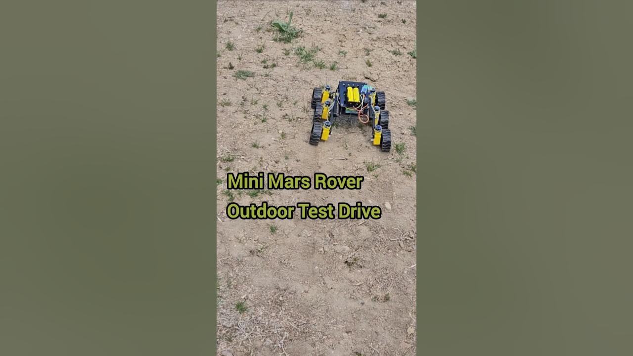 Mini Mars Rover Outdoor Test Drive Bluetooth Arduino - YouTube