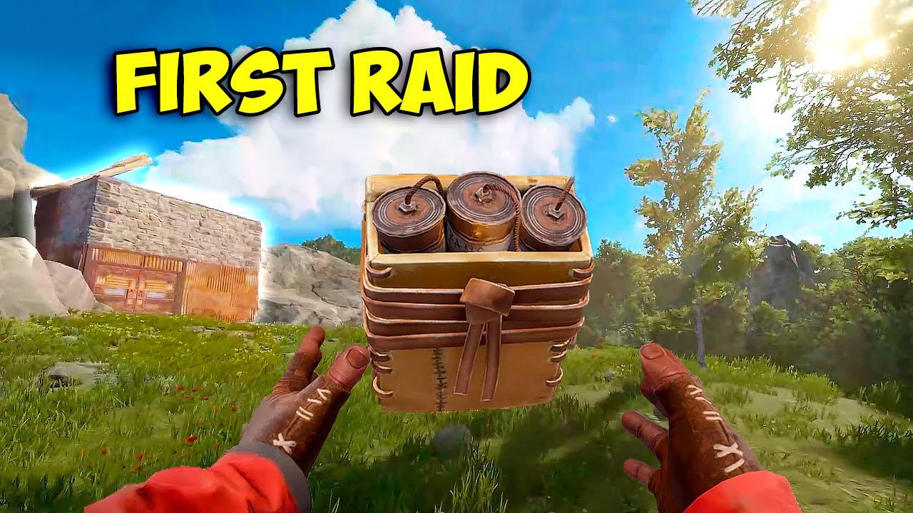 My First Raid - Rust Solo - YouTube