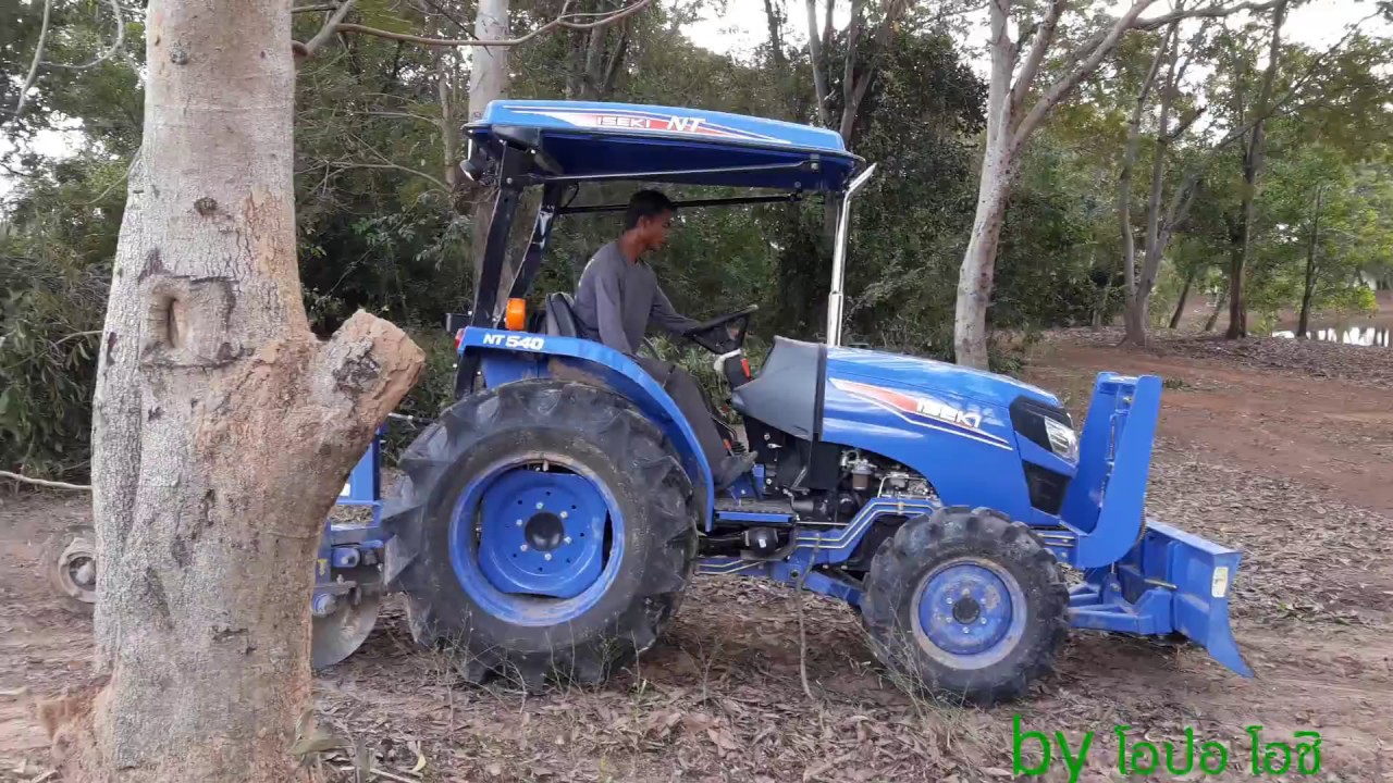 รถไถอิเชกิ ISEKI NT 540 Tractor เกรดดินปรับปรุงภูมิทัศน์ - YouTube
