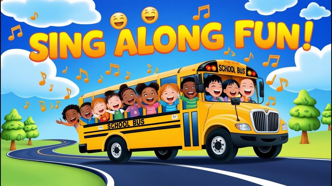 🚌 Sing Along on the School Bus! 🎶 Cute Kids Animation! 🚌 - YouTube
