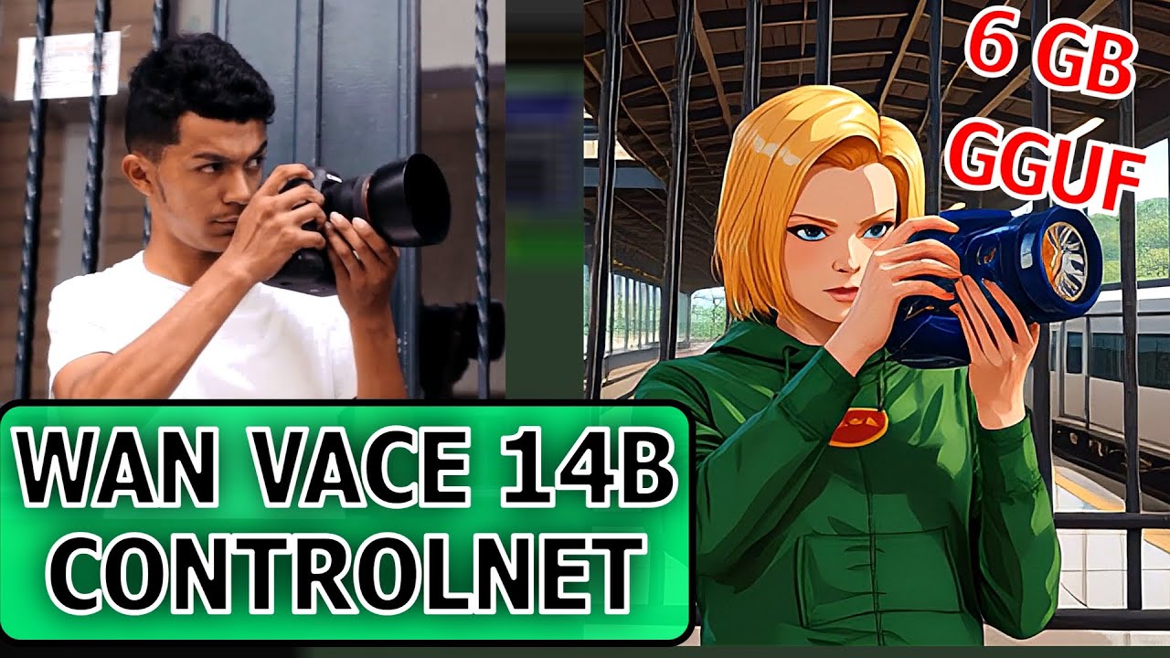 ComfyUI Tutorial : How To Use Wan VACE 14B For Motion Transfer #comfyui #wanvace #aivideo - YouTube