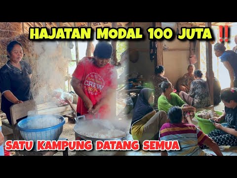 Emak Darti hajatan di kampung ‼️ Semua guyub rukun datang membantu