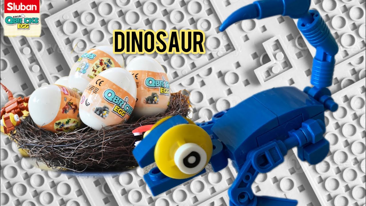 Dinosaur sluban obricks eggs | how to build a lego dinosaur |lego fake ...