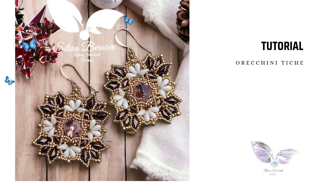 Tutorial orecchini Tiche - YouTube