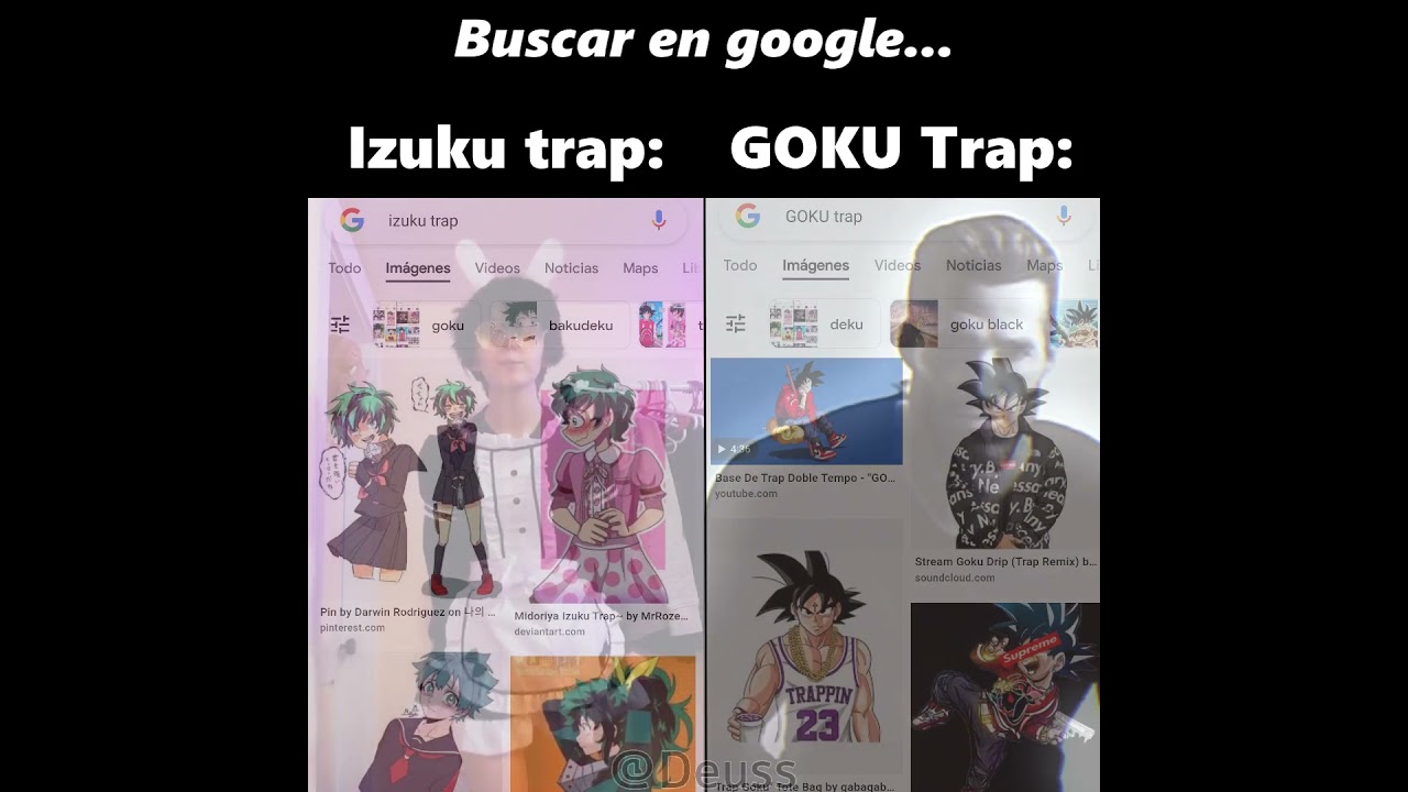 Izuku trap VS Goku trap 😎 - YouTube