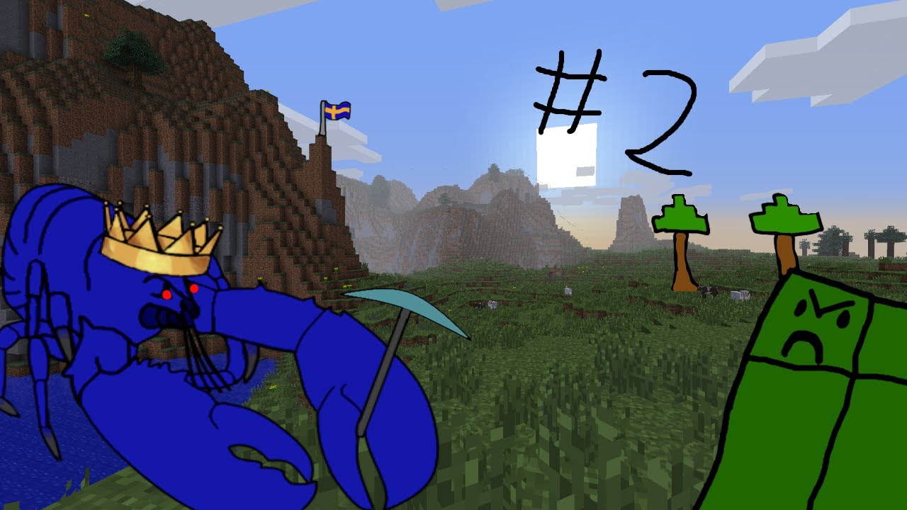 Lobster plays Minecraft Survival Ep2 - YouTube