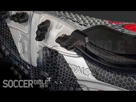 Nike T90 Laser III Black/Red/Metallic Silver - YouTube