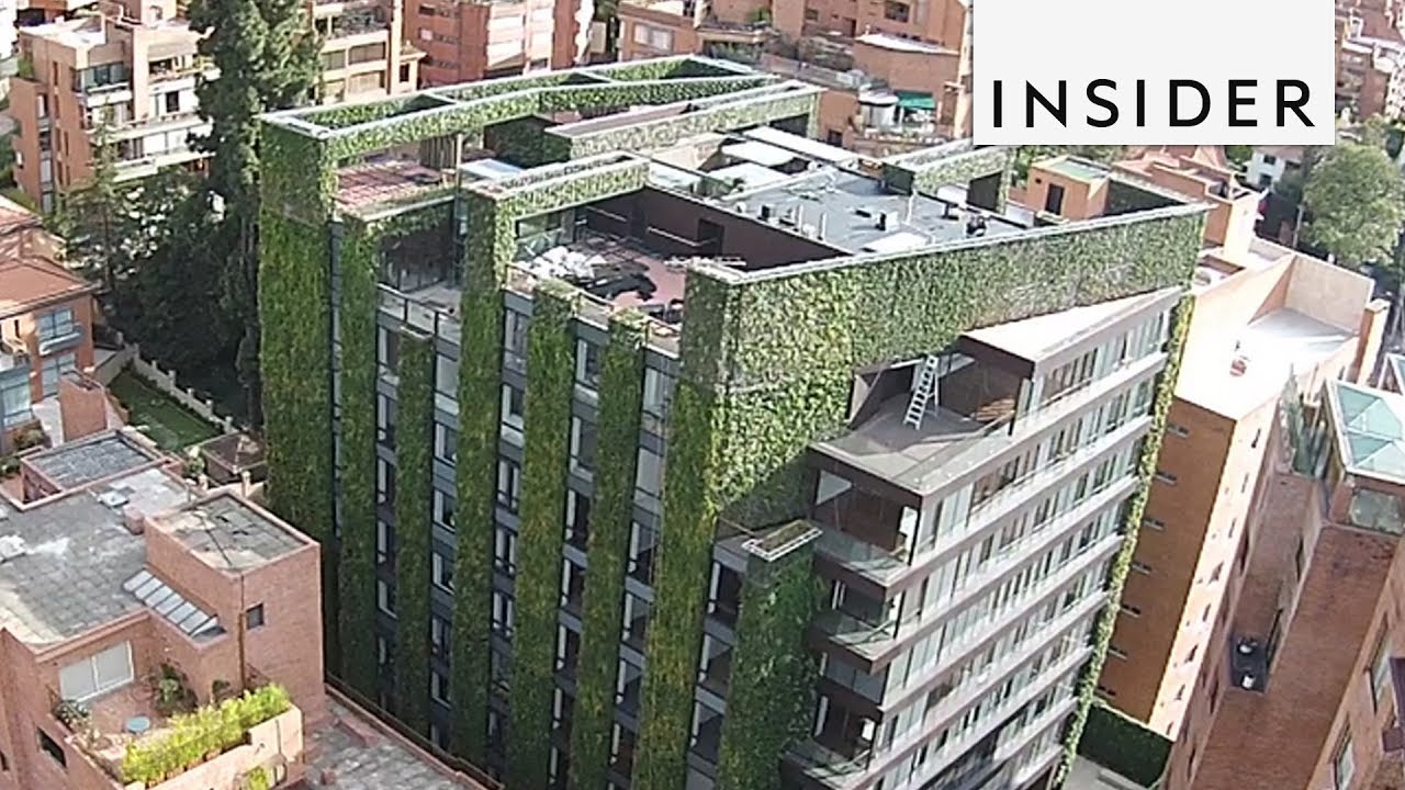 Building Is Covered In Over 150,000 Plants - YouTube