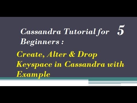 How to Create Keyspace in Cassandra - YouTube