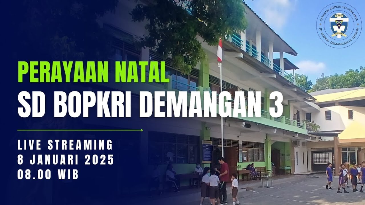 Perayaan Natal SD Bopkri Demangan 3 Yogyakarta | 8 Januari 2025 - YouTube