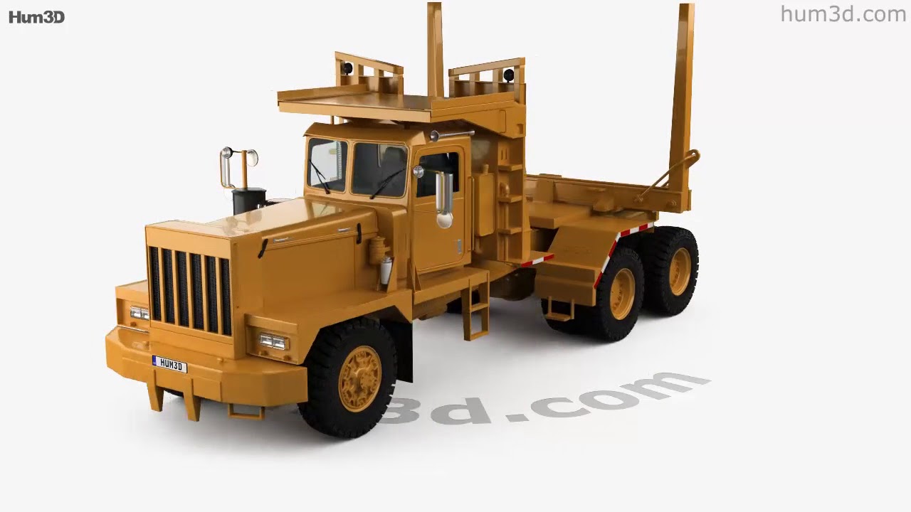Pacific P-16 Log Truck 1978 3D model by 3DModels.org - YouTube