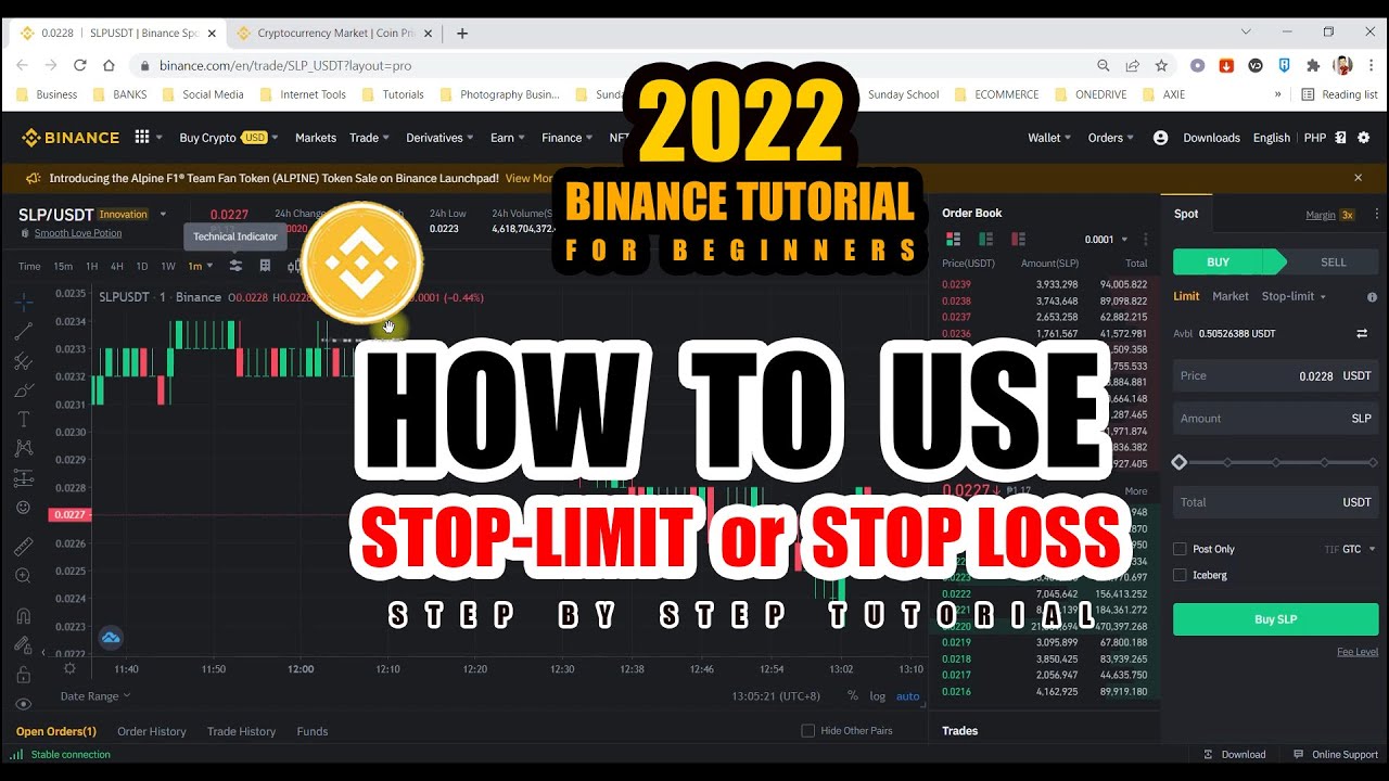 How to use STOP LIMIT or STOP LOSS (Step by step Tutorial) - YouTube