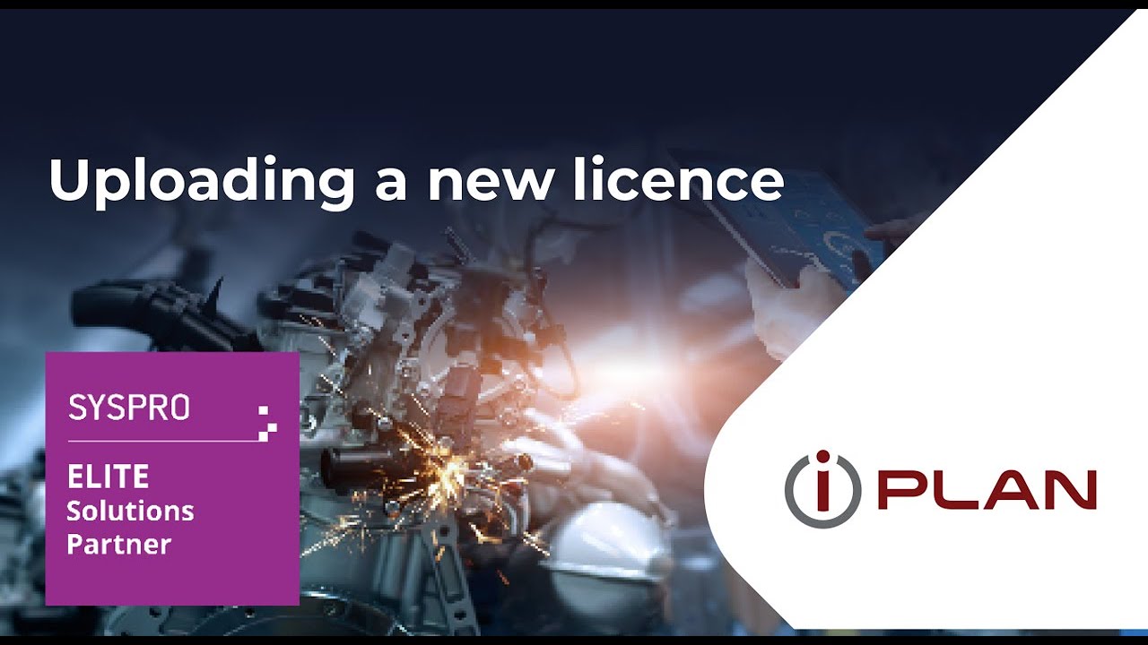 How to upload your SYSPRO licence - YouTube