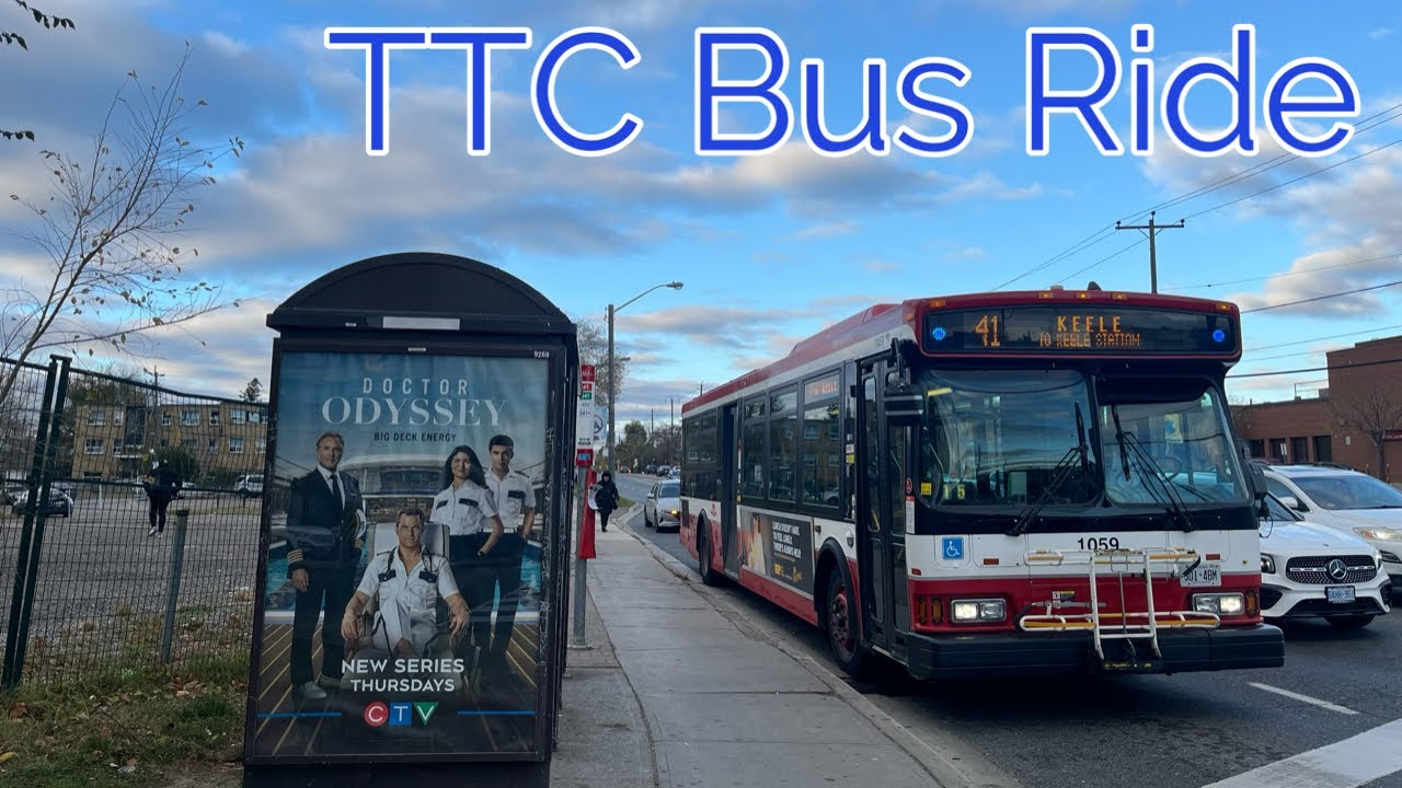 Toronto TTC 2006 Orion VII OG Hybrid Bus Ride on Route 41 Keele 11/16 ...