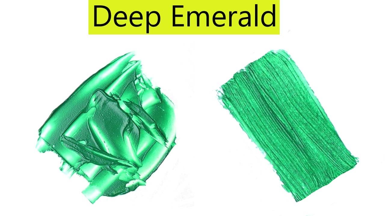 Deep Emerald Color - How To Make Deep Emerald Color - Color Mixing ...