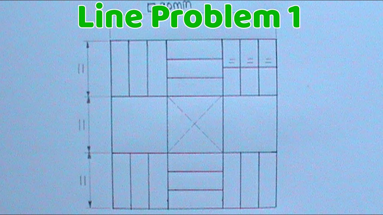 HOW TO DRAW LINE PROBLEM 1 || line problem || engineering drawing ...