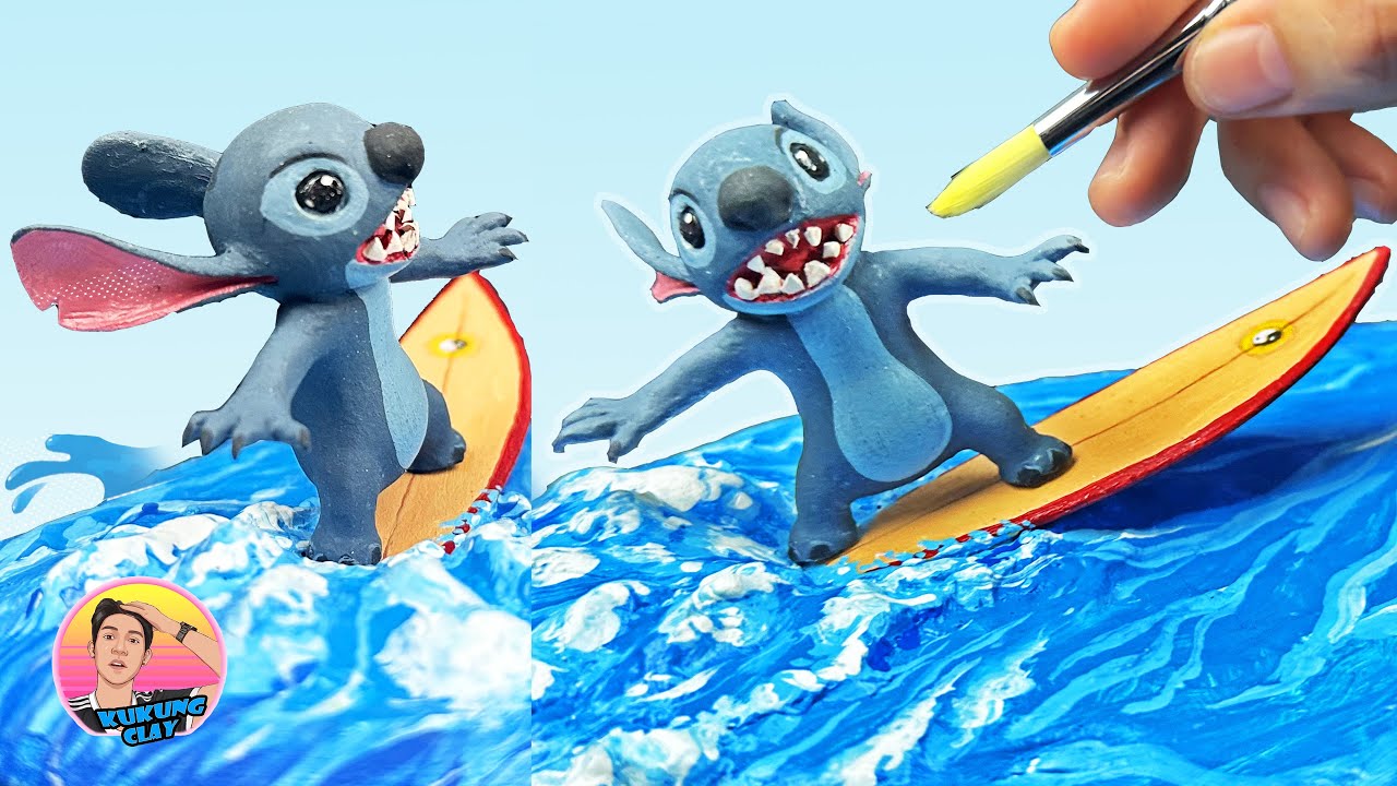 Making Stitch from Lilo & Stitch with Clay. #Stitch #liloandstitch ...