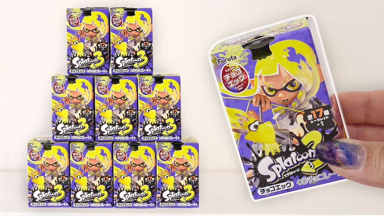 Splatoon 3 Chocolate Egg Mini Figure Blind Boxes - YouTube
