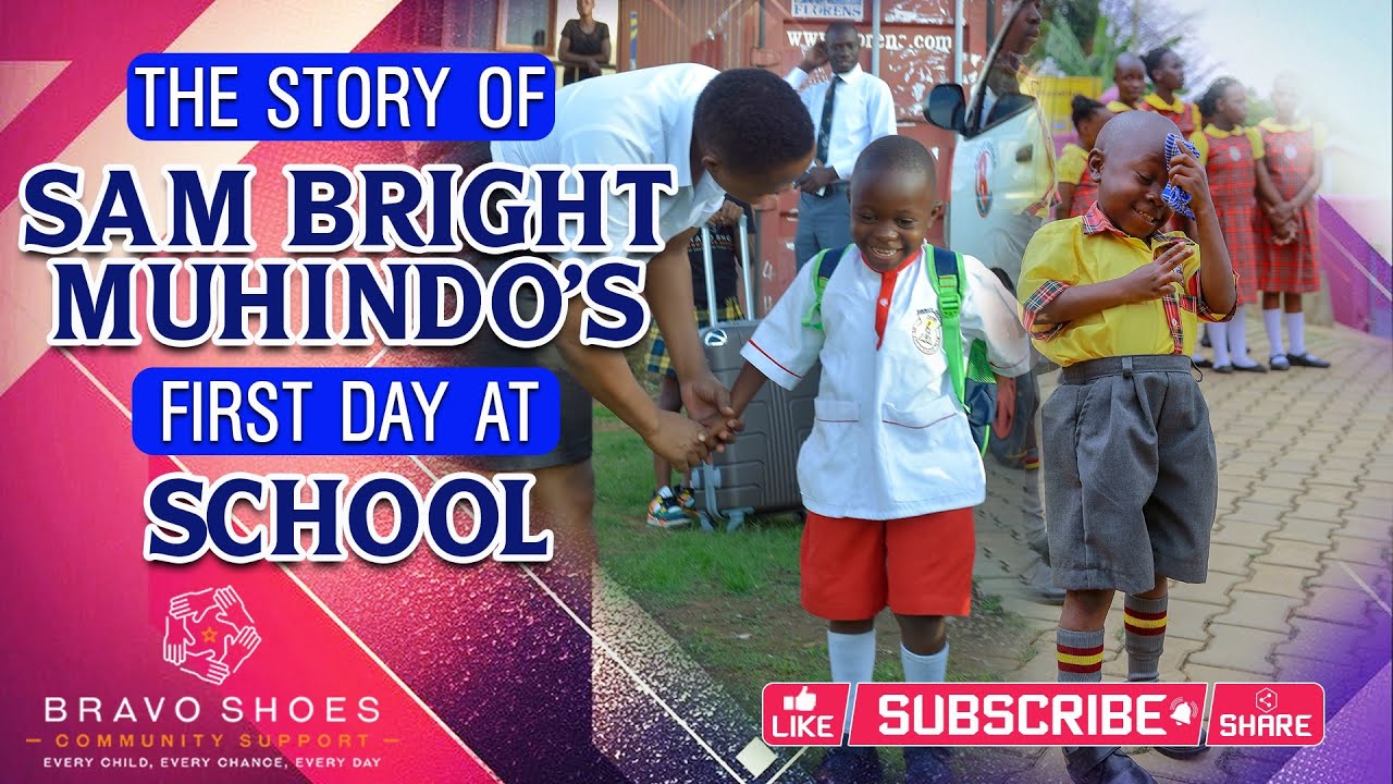 The story of Sam Bright Muhindo's first day at school - YouTube
