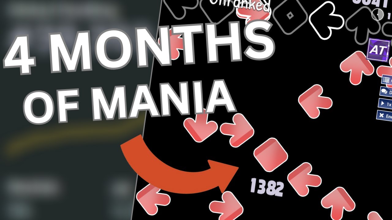what 4 MONTHS of osu!mania look like... - YouTube