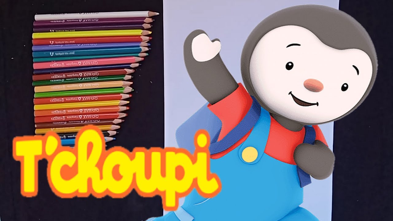 How to draw and color #69 T'choupi / Comment dessiner et colorier T ...