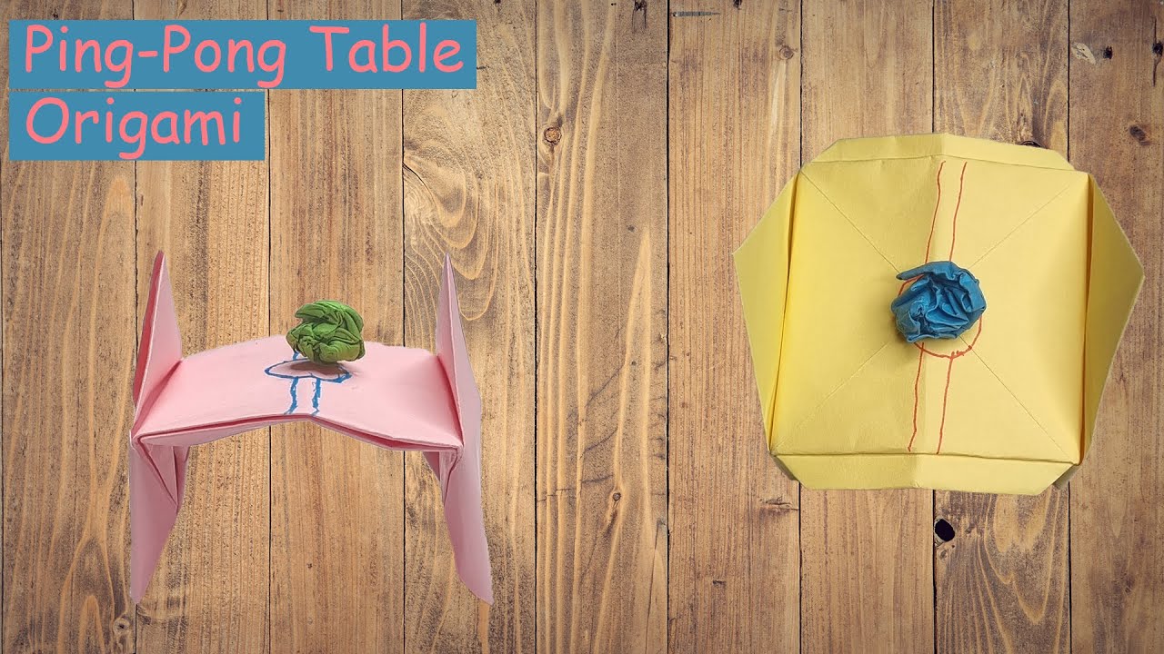 How To Make Ping Pong Table Origami | Easy Paper Crafts - YouTube